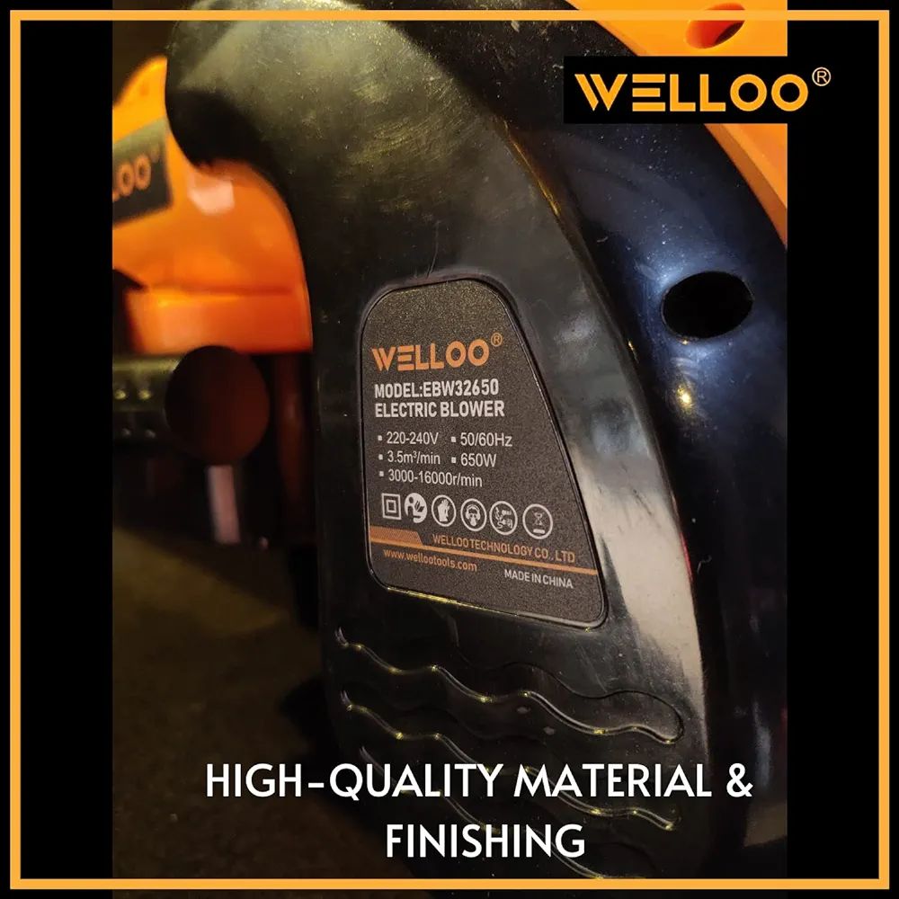 WELLOO 650Watt Electric Dust Air Blower With Vacuum System | Daraz.com.bd