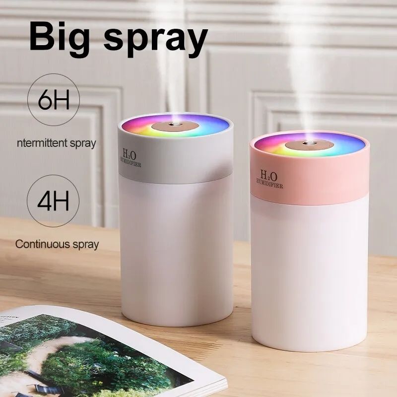 Luminous RGB Humidifier Household Desktop Small Water Supplement Spray ...
