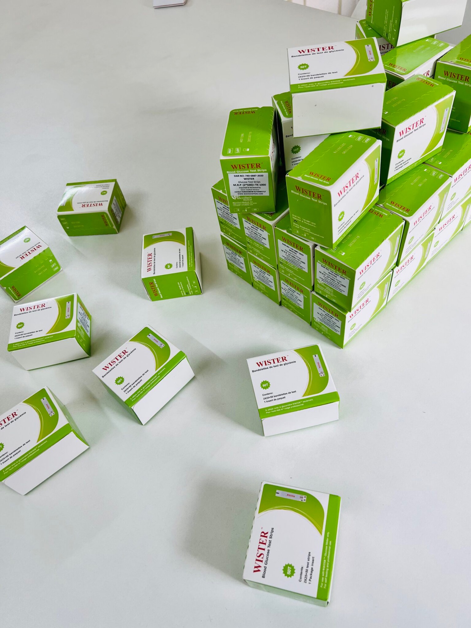 Wister Blood glucose test strips 50pcs | Daraz.com.bd