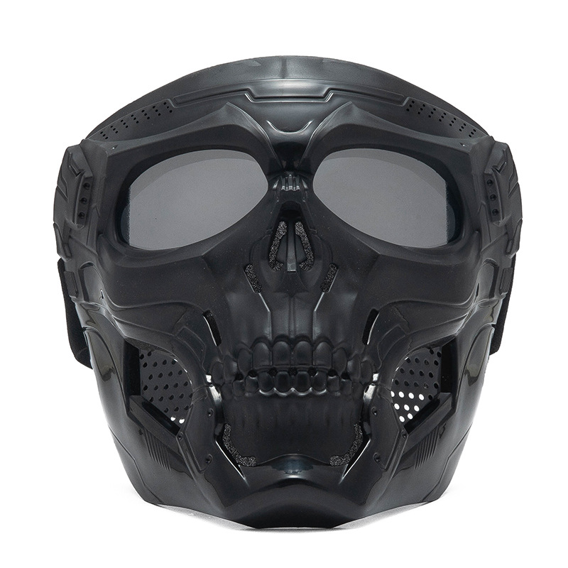 Skull Mask Motorcycle Mask Bicycle Riding Windproof Full Face Skeleton ...