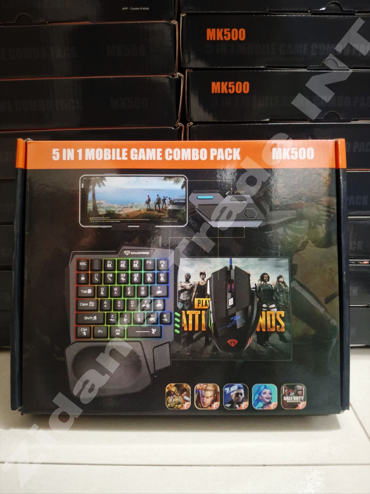 M1 Pro 5 In 1 Rgb Mobile Game Keyboard Mouse Combo Pack Mk500