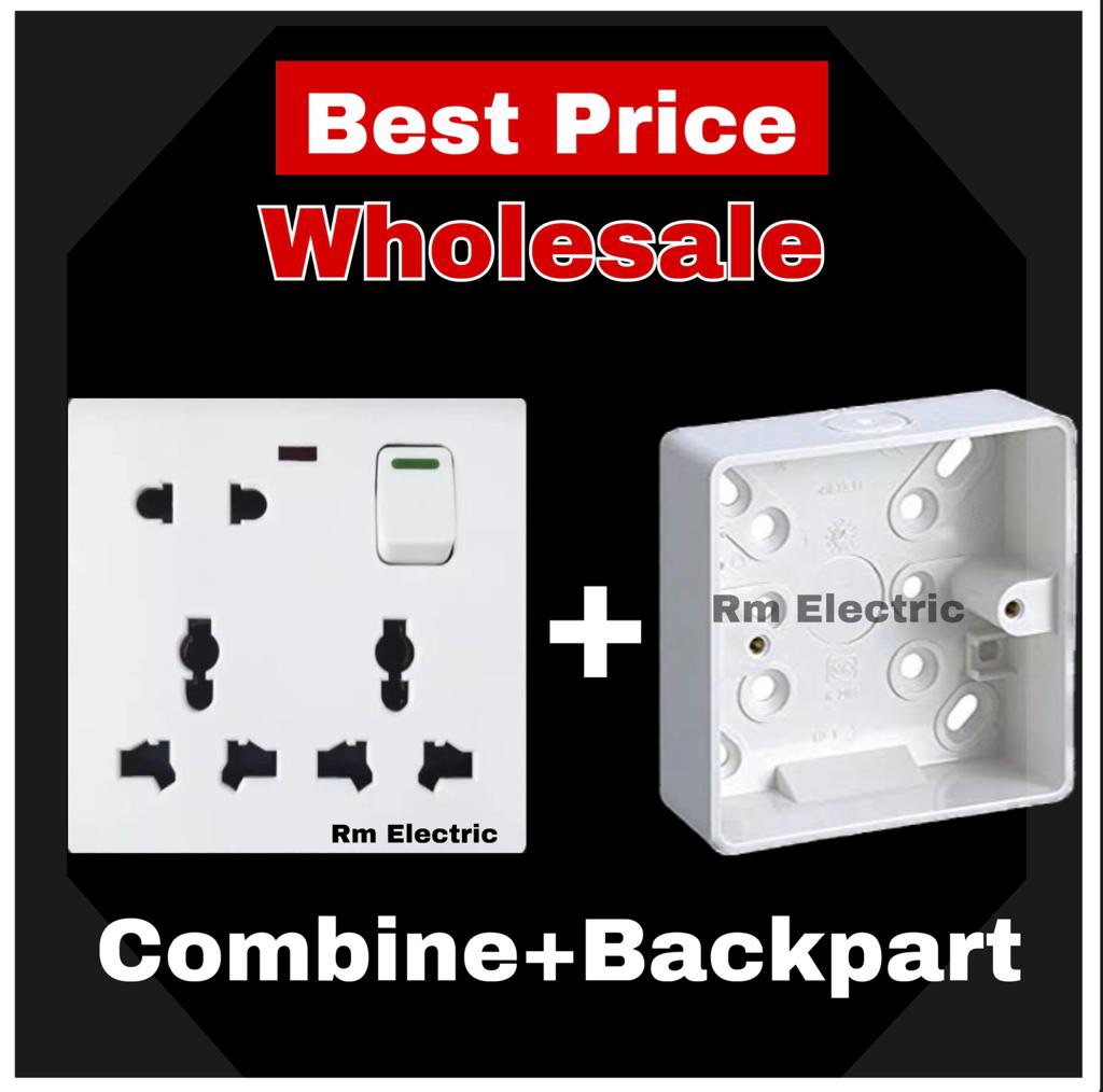 8 Pin Socket With MK Box Universal 8 Pin Socket With Backpart Combine ...