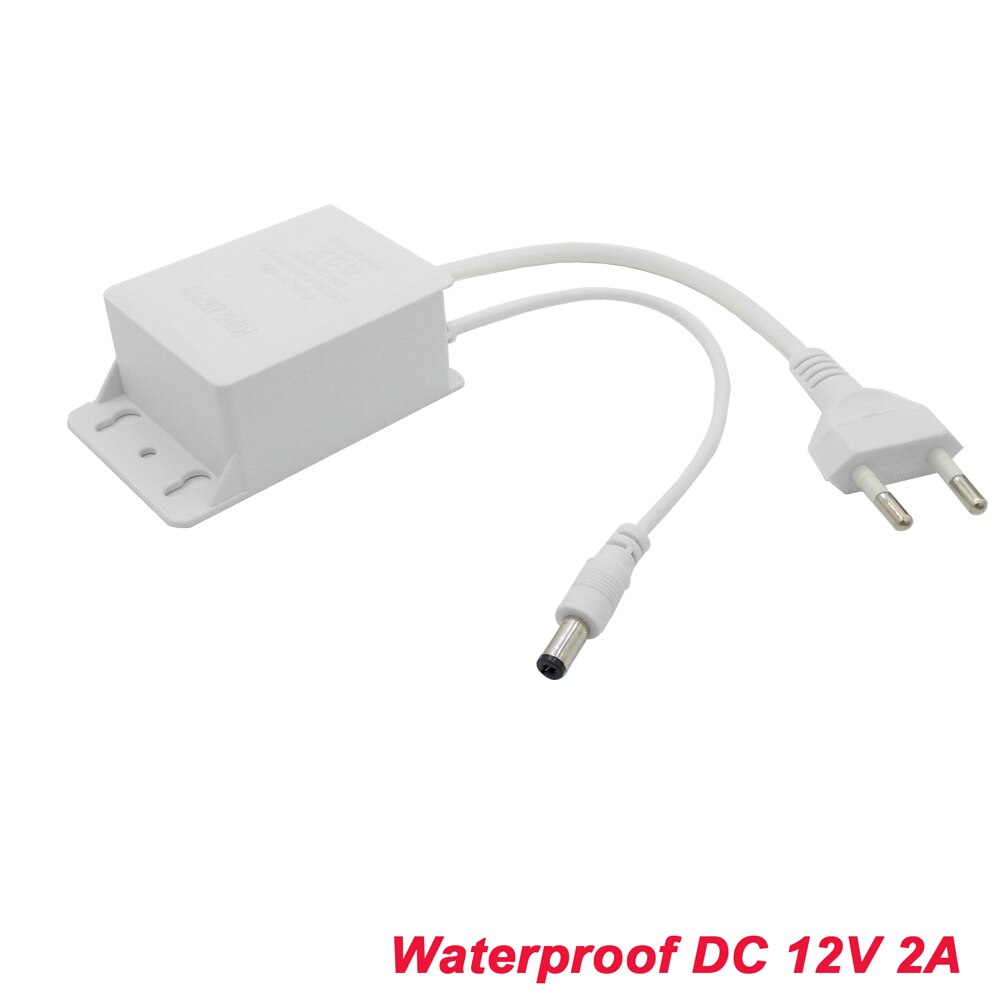 DC12V 2A Waterproof EU Power Adapter For CCTV Security Surveillance ...