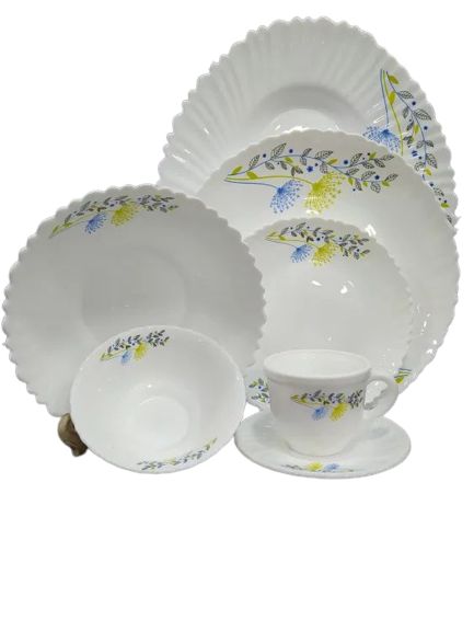 Nasir Opal Glass Dinner Set – 32 Pcs Set | Daraz.com.bd