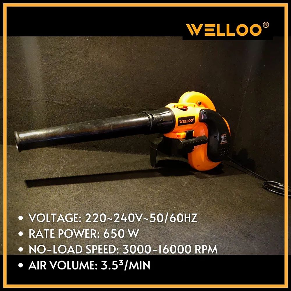 WELLOO 650Watt Electric Dust Air Blower With Vacuum System | Daraz.com.bd