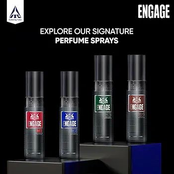 Engage M2 Perfume Spray For Men, Fresh and Minty, Skin Friendly, 120ml