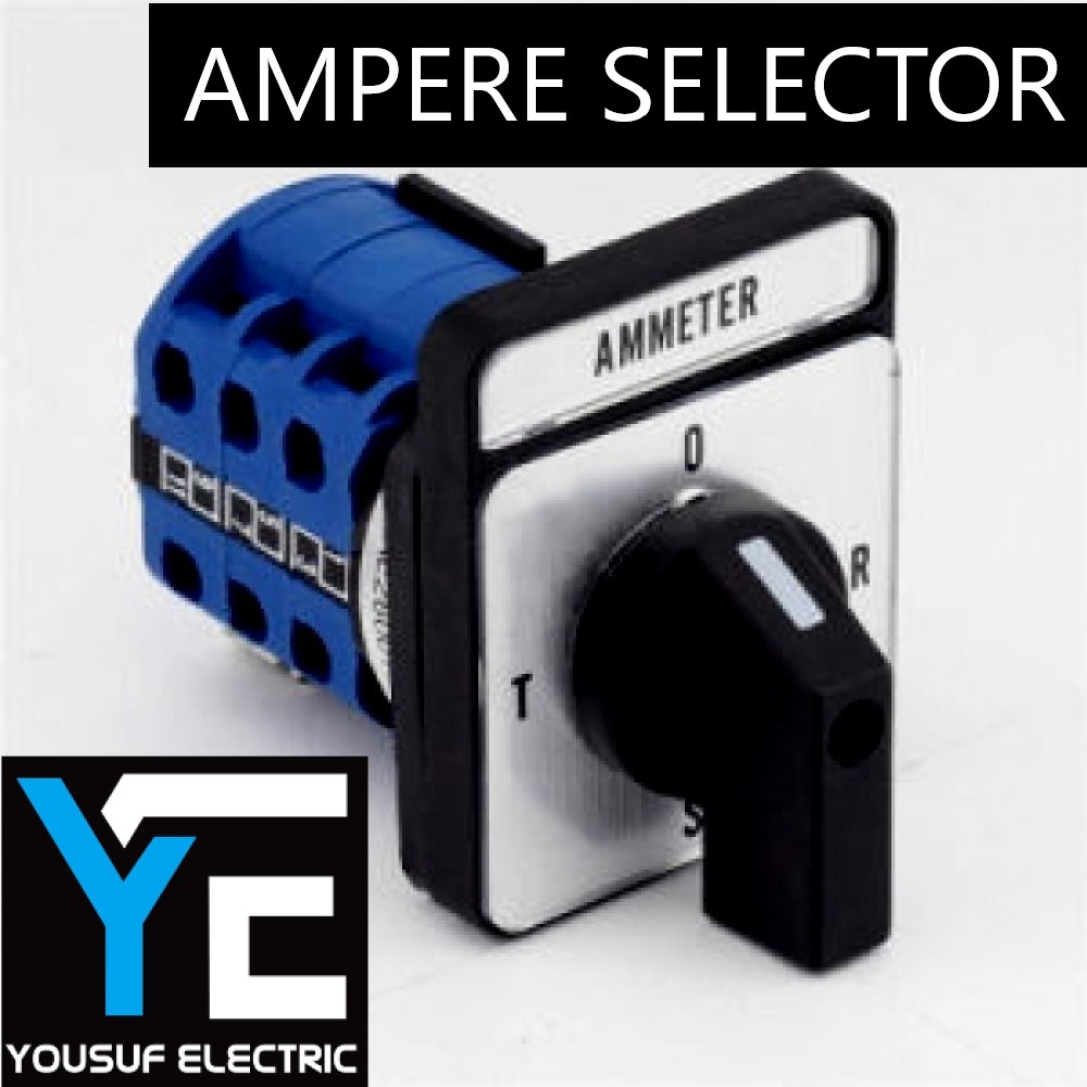 Ammeter selector switch on off Rotary switch 3 phase 3 way 3 position ...