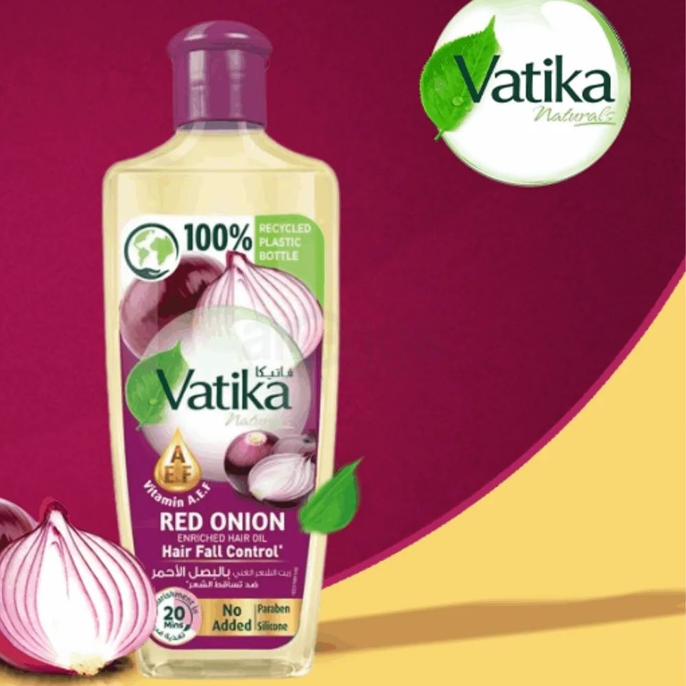 Vatika Naturals Red Onion Enriched Hair Oil Hair Fall Control 300ml