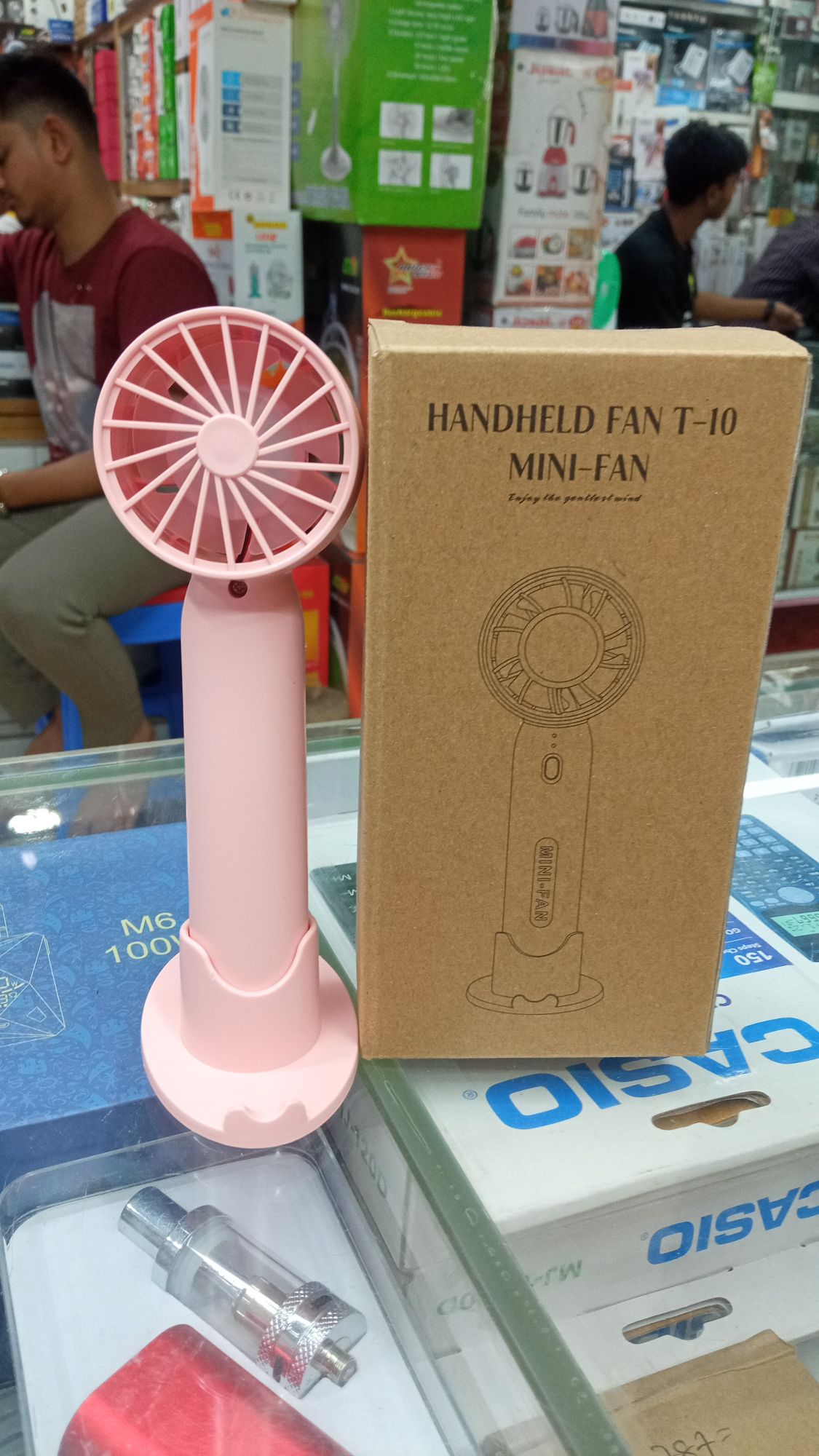 T-10 Mini Fan Portable fan Handheld Fan Charging Mini Fan | Daraz.com.bd