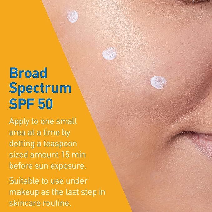 CeraVe Hydrating Mineral Sunscreen SPF 50 For Face | France | Broad ...