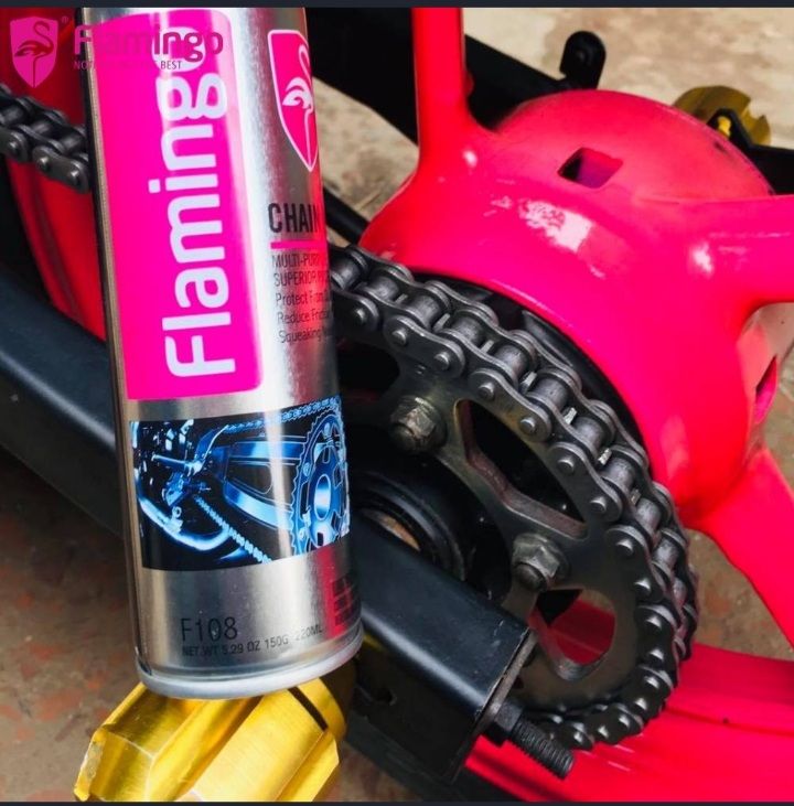 Flamingo Chain Lube for Motorcycle, Bike 220ml (F108) Chain lubricant ...