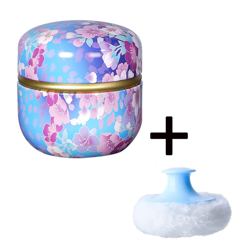 Body Powder Case And Powder Puff With Powder Puff Container Tea ...