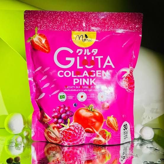 Manee Gluta Collagen Pink Juice 1 pack 30 Sachets