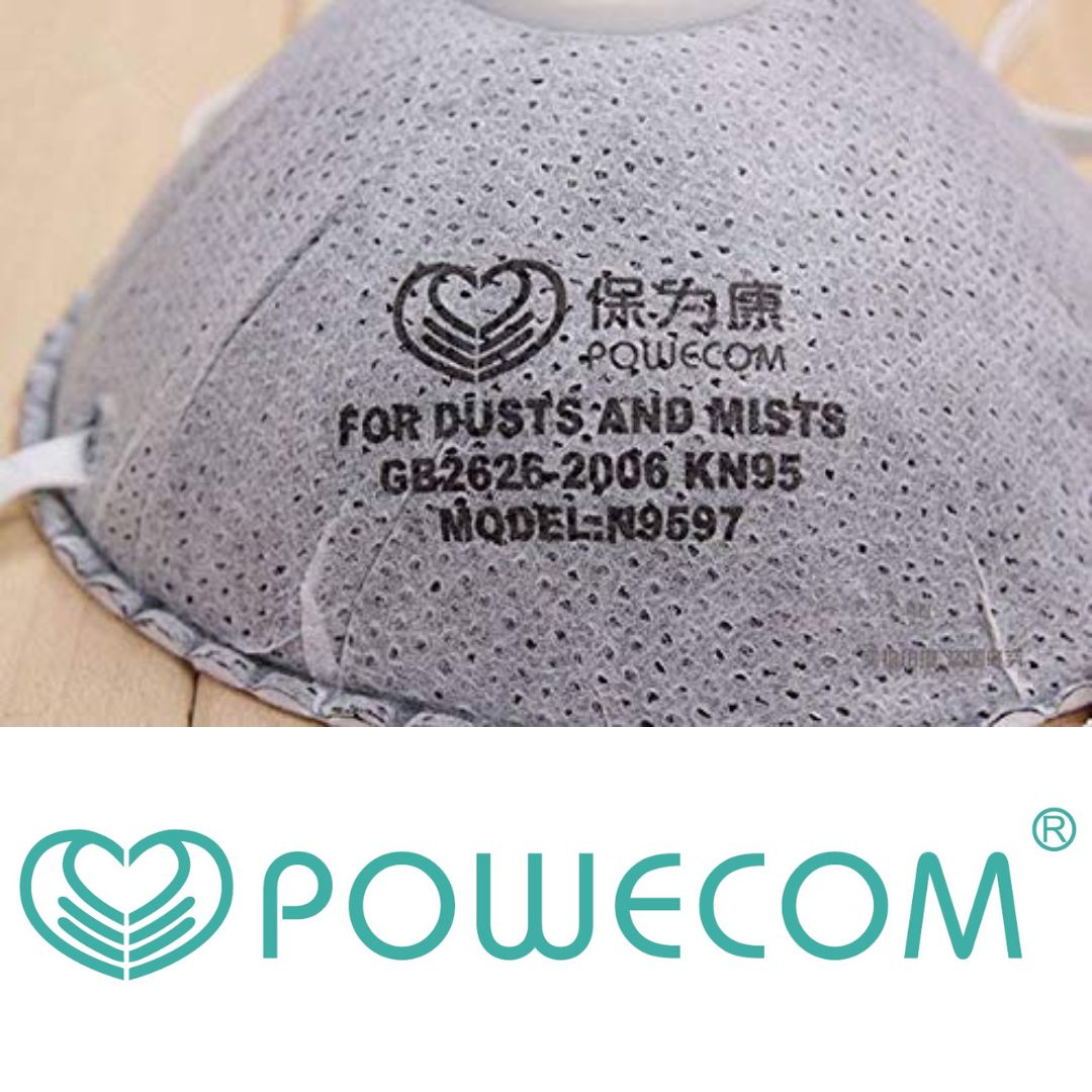 1 Pcs Powecom N9597 Mask, NIOSH Approved Mask, protect You From Germs ...