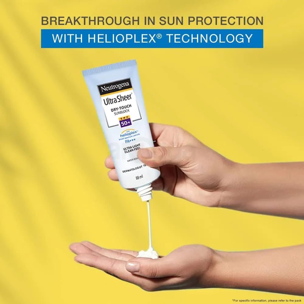 Neutrogena Ultra Sheer Dry-Touch Sunblock SPF50+ PA+++ for Ultra Light ...