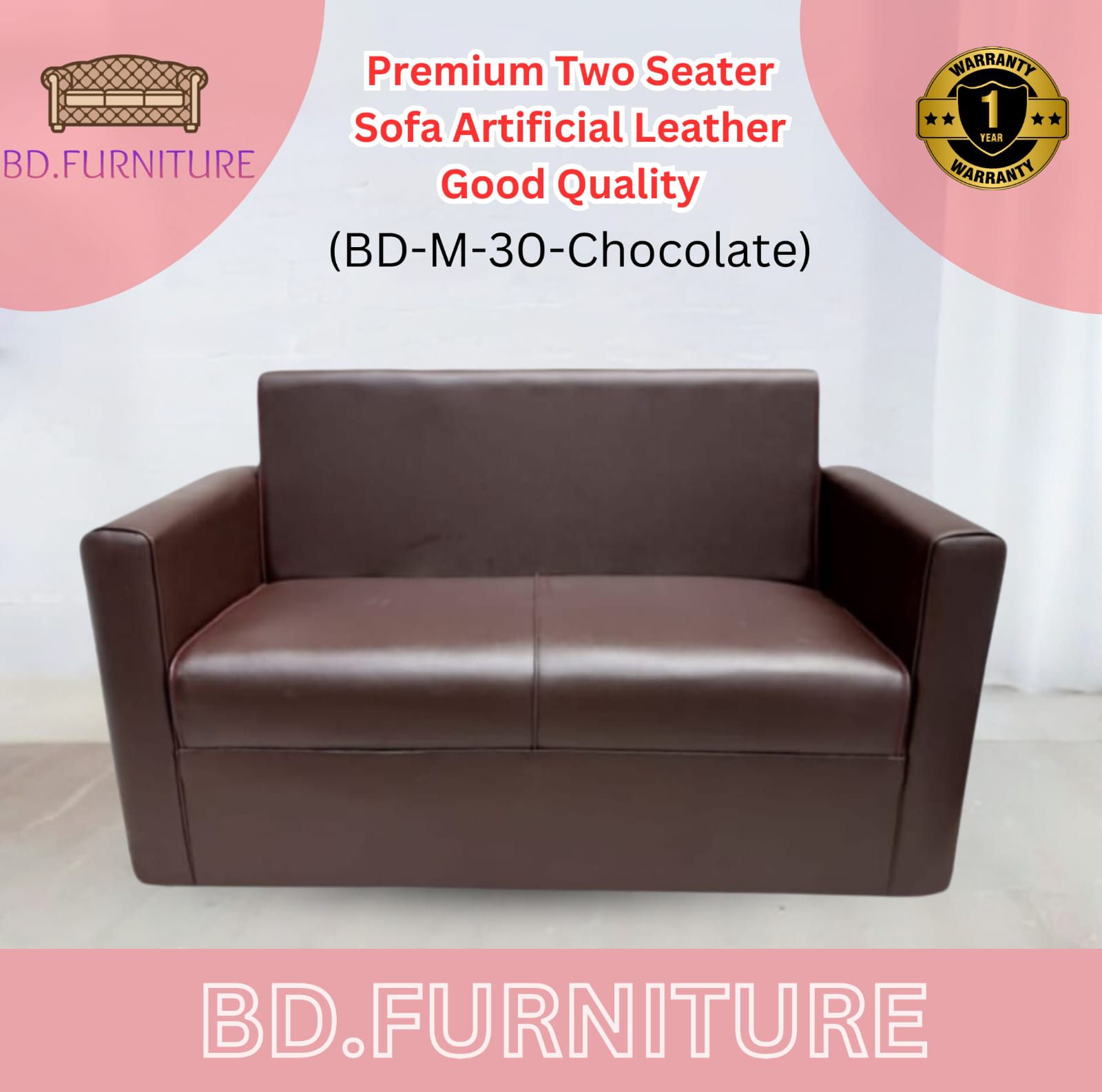 (BD-M-30)Premium Two Seater Sofa High Quality / Home / Office / Living ...