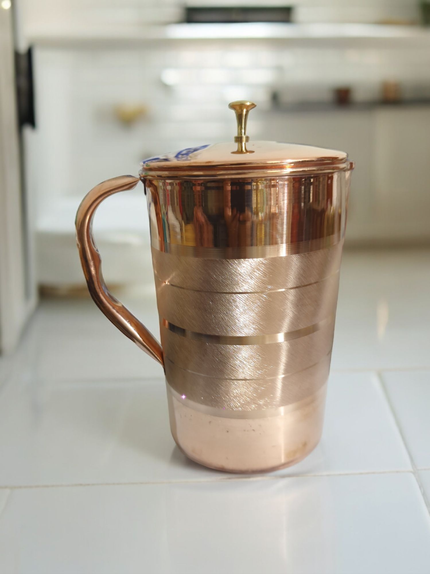 Pure Copper 1.5 litter Jug - 390 Gm / 100% Tamar Jug | Daraz.com.bd