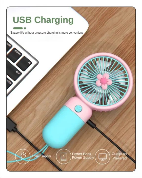 Smart Hand Fan cute handheld cooling Rechargeable Sports Pocket Mini ...