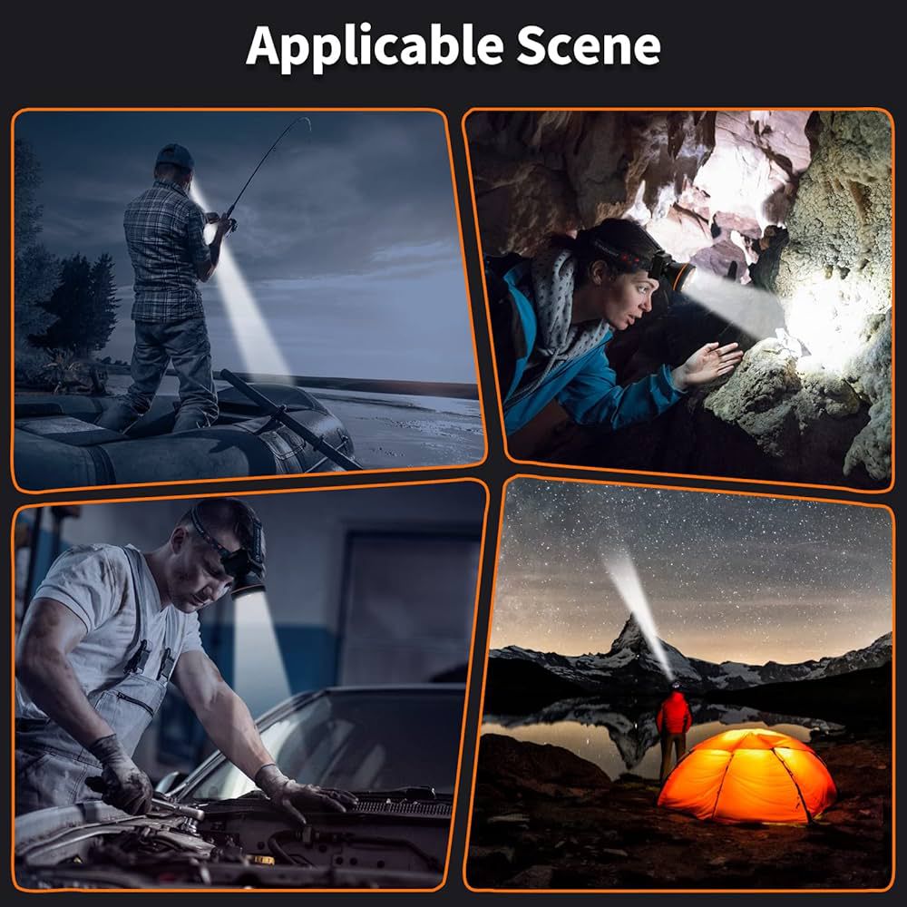 Rechargeable Led Headlight Dual Light Zoom Headlamp for using in OT ...