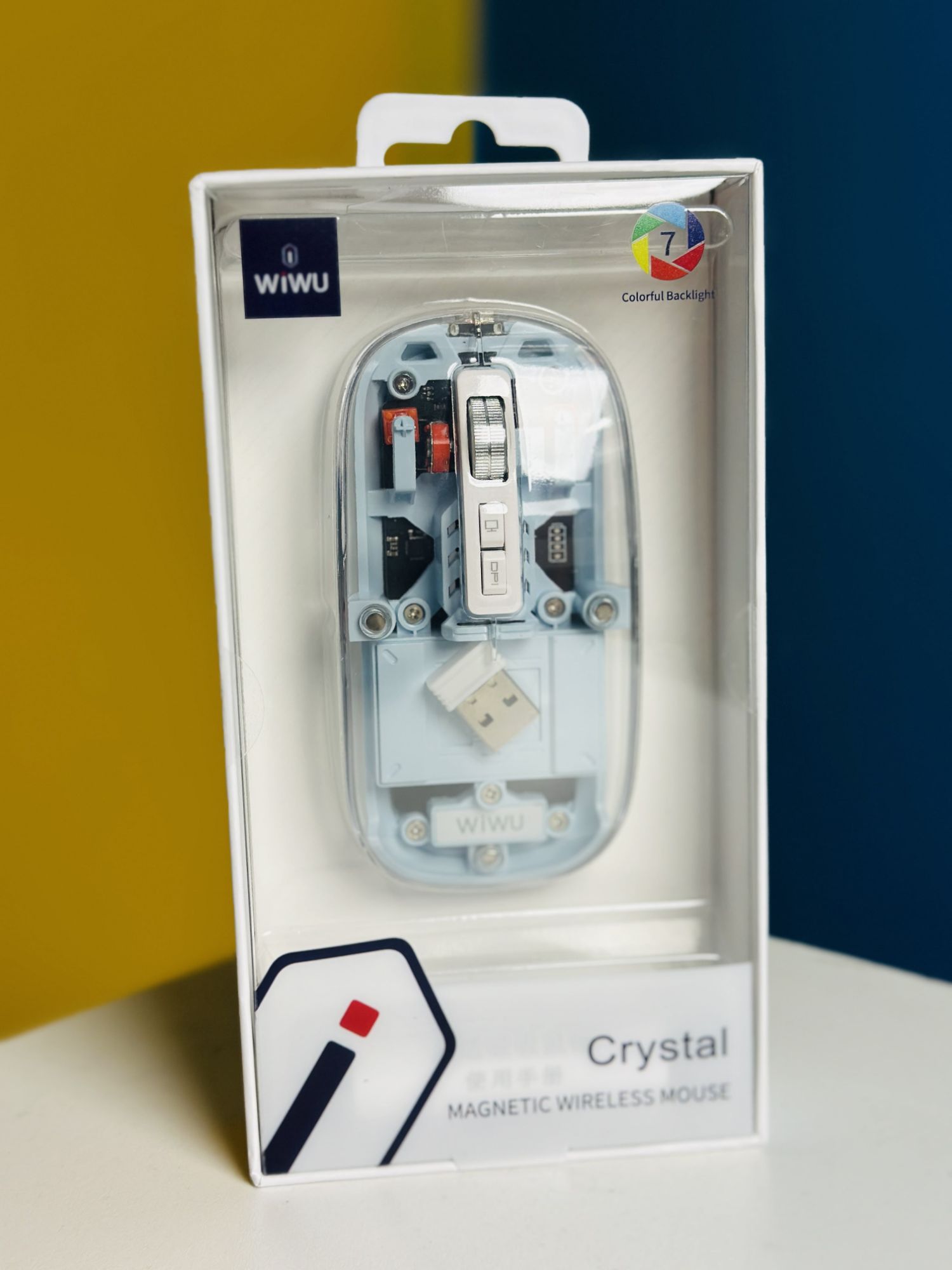WiWu Crystal Mouse | with 3 device control and RGB light function ...