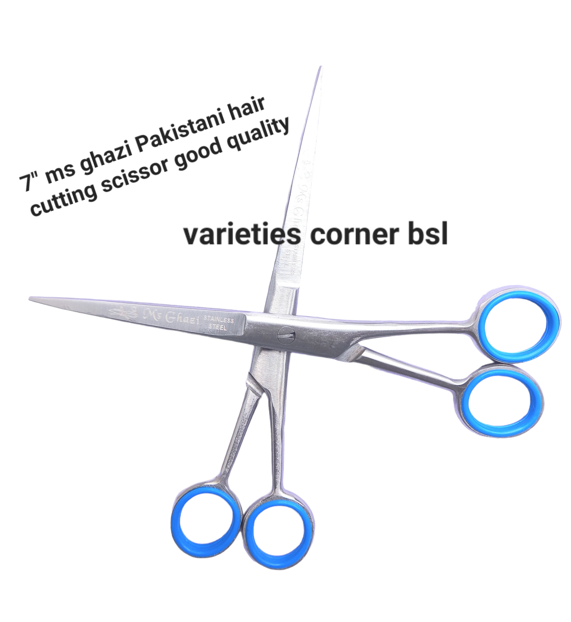 7" hair cutting Pakistani scissor stainless steel premium quality ...