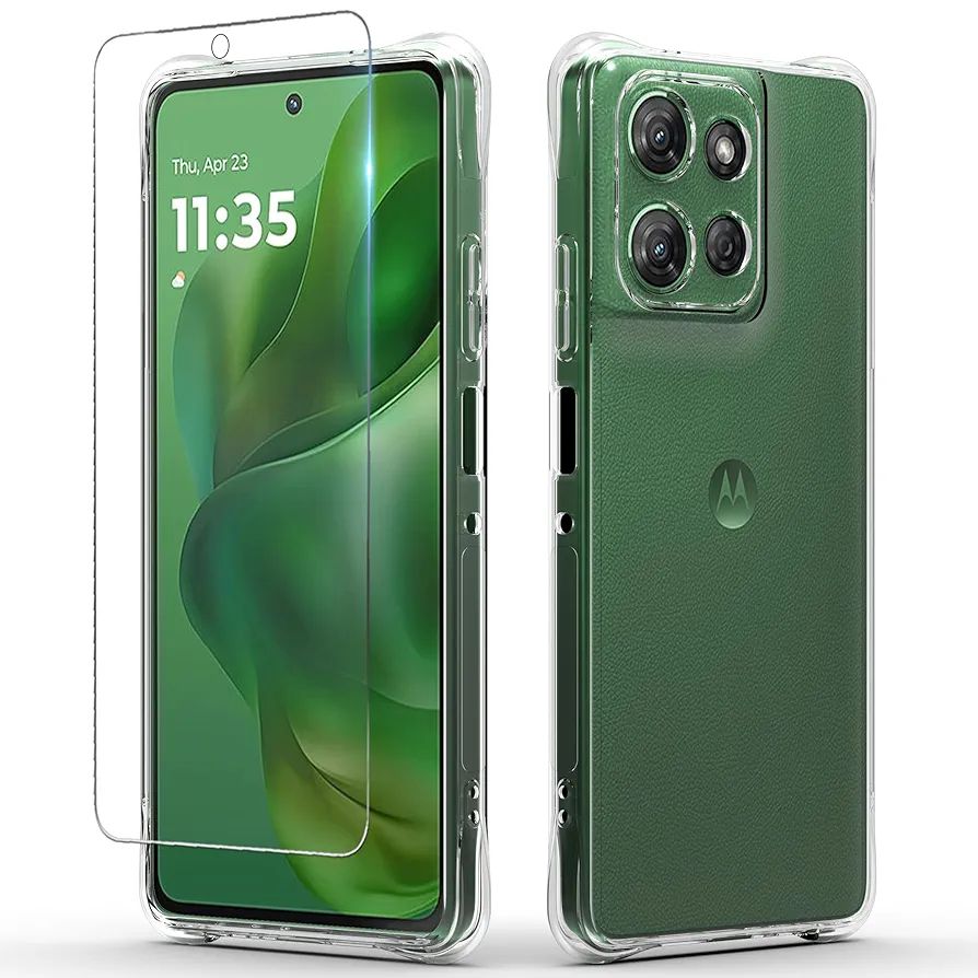 Motorola G Power 5G 2025 Transparent Clear Slim Soft Cover Skin Gel TPU ...