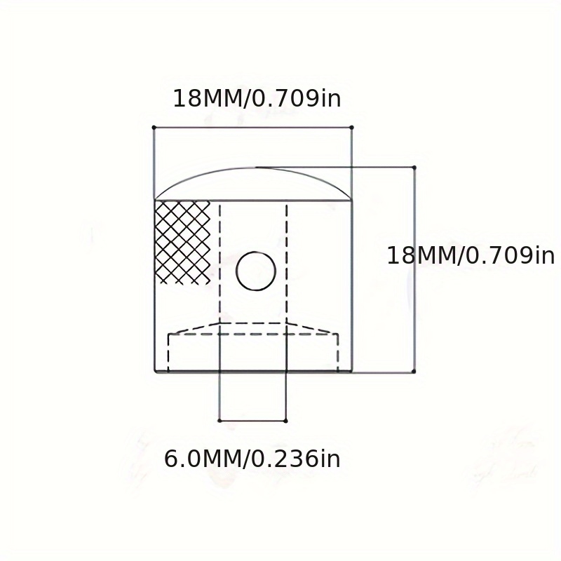 1PC 6MM Metal Dome Sound Guitar Volume Knob Potentiometer Electric ...