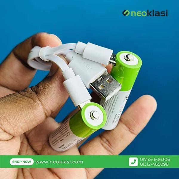 SmarToools TYPE C RB40 AAA and AA Rechargeable Pencil Batteries (4Pcs Set)