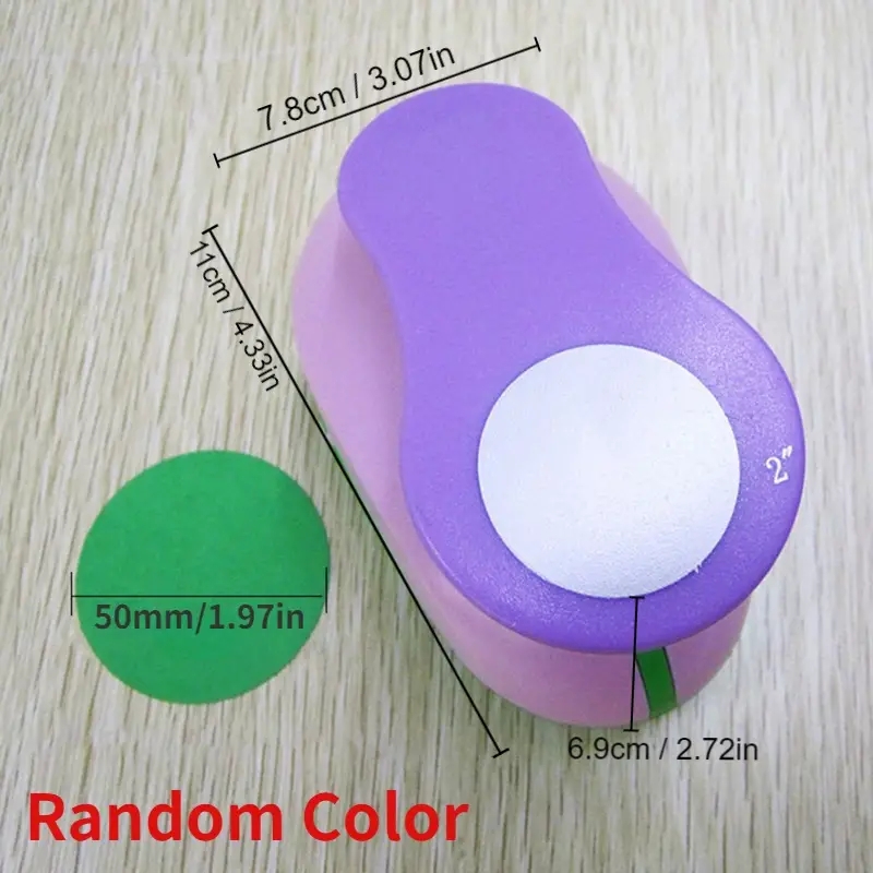 8/16/25/38/50mm Random Color Circle Punch DIY Embossing Punches ...
