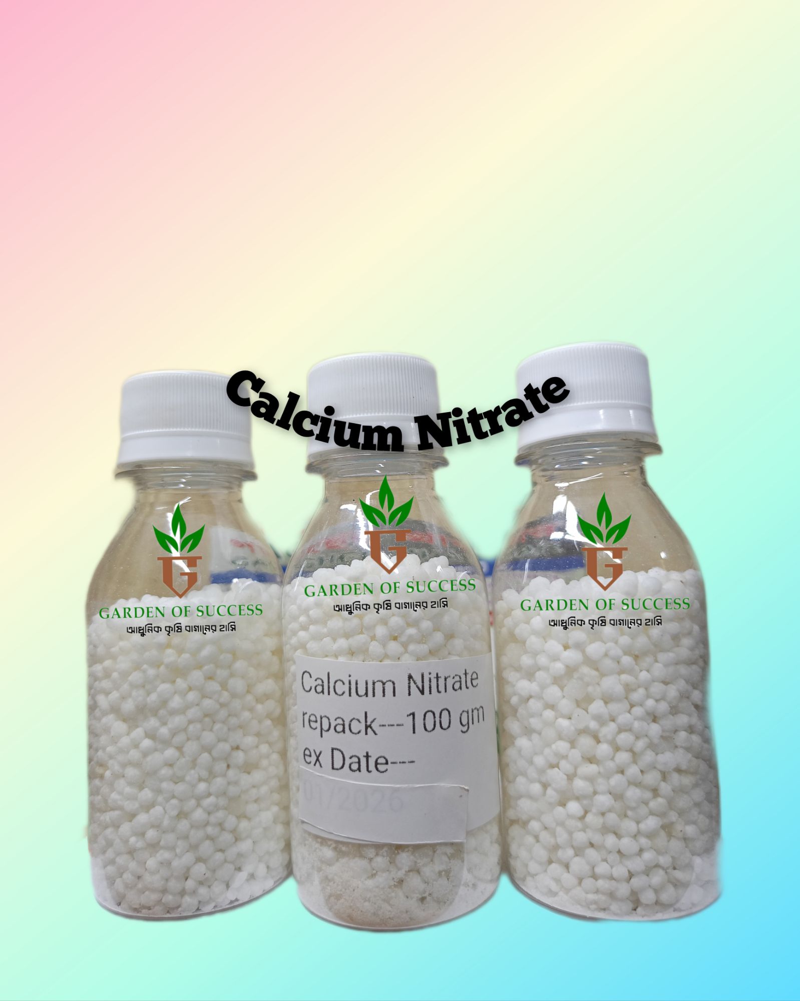 Calcium nitrate Fertilizer 100 gm Repack Water Soluble Fertilizer For ...