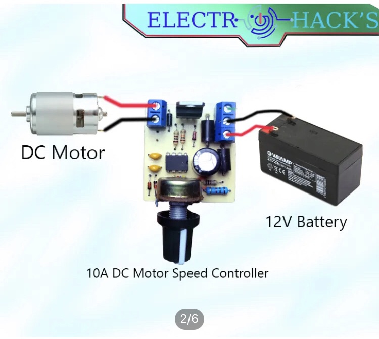 6V-12V-18V 10A PWM DC Motor Speed Controller with CVT Speed Switch ...