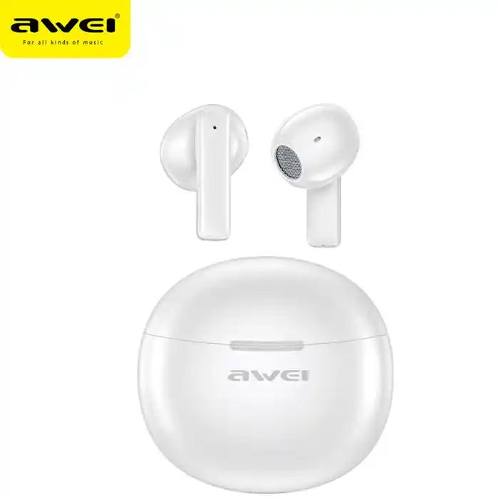 Awei T87 TWS Earbuds Wireless Bluetooth Earphones With Mic HD Call Noise Reduction Headphones ...