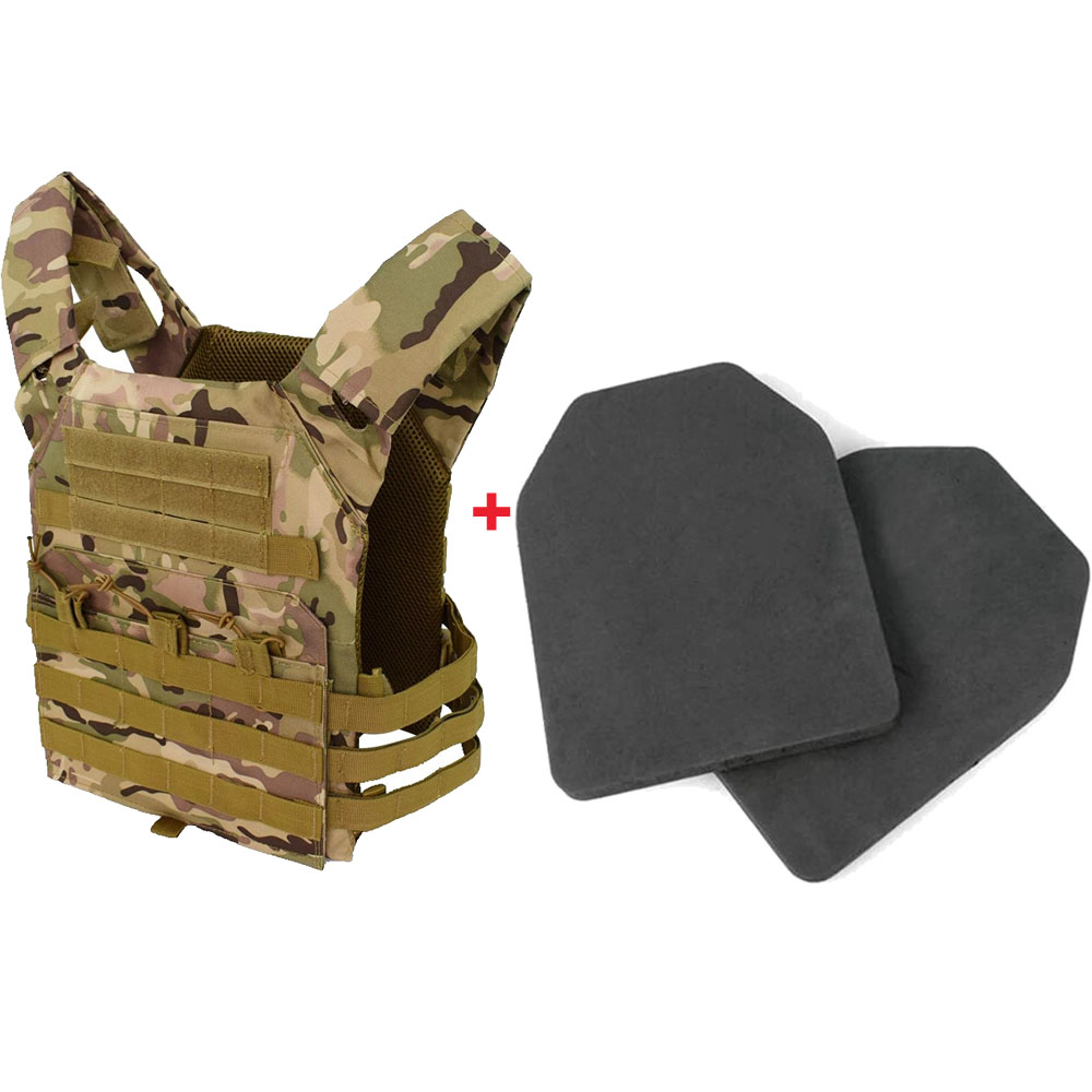 Tactical Vest Water-repellent Outdoor Body Armor Lightweight JPC Molle Plate Carrier Adjustable ...