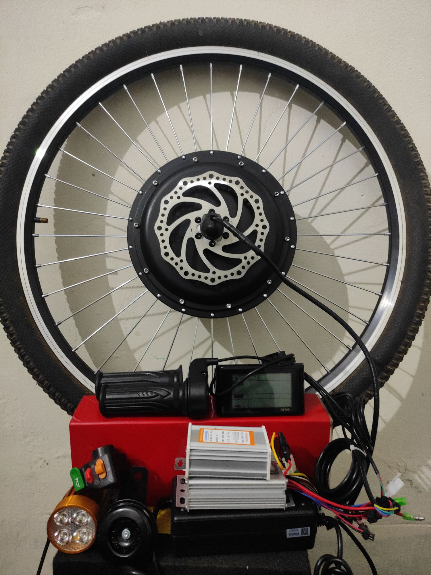 Hub motor complete kit with battery for Electric bicycle conversation ...