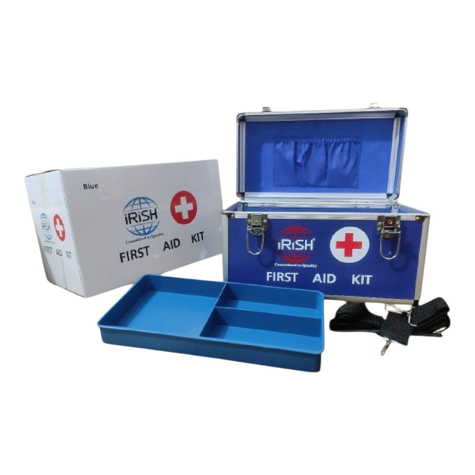 iRiSH Aluminum First Aid Box-Durable, Portable & Safe Storage for ...
