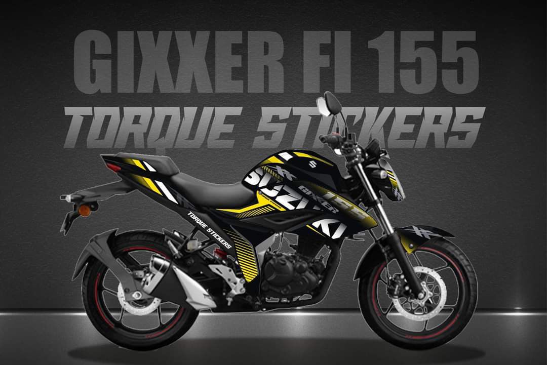 Suzuki gixxer fi blue decals sticker set | Daraz.com.bd
