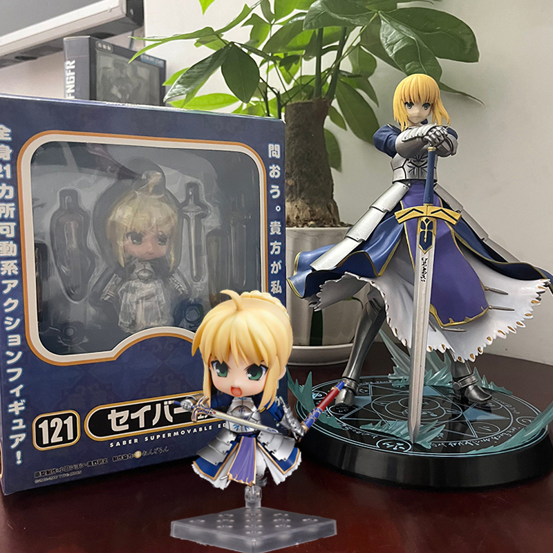 23CM Saber Anime Fate/Stay night Figure 121 Lily Figure Knight King ...