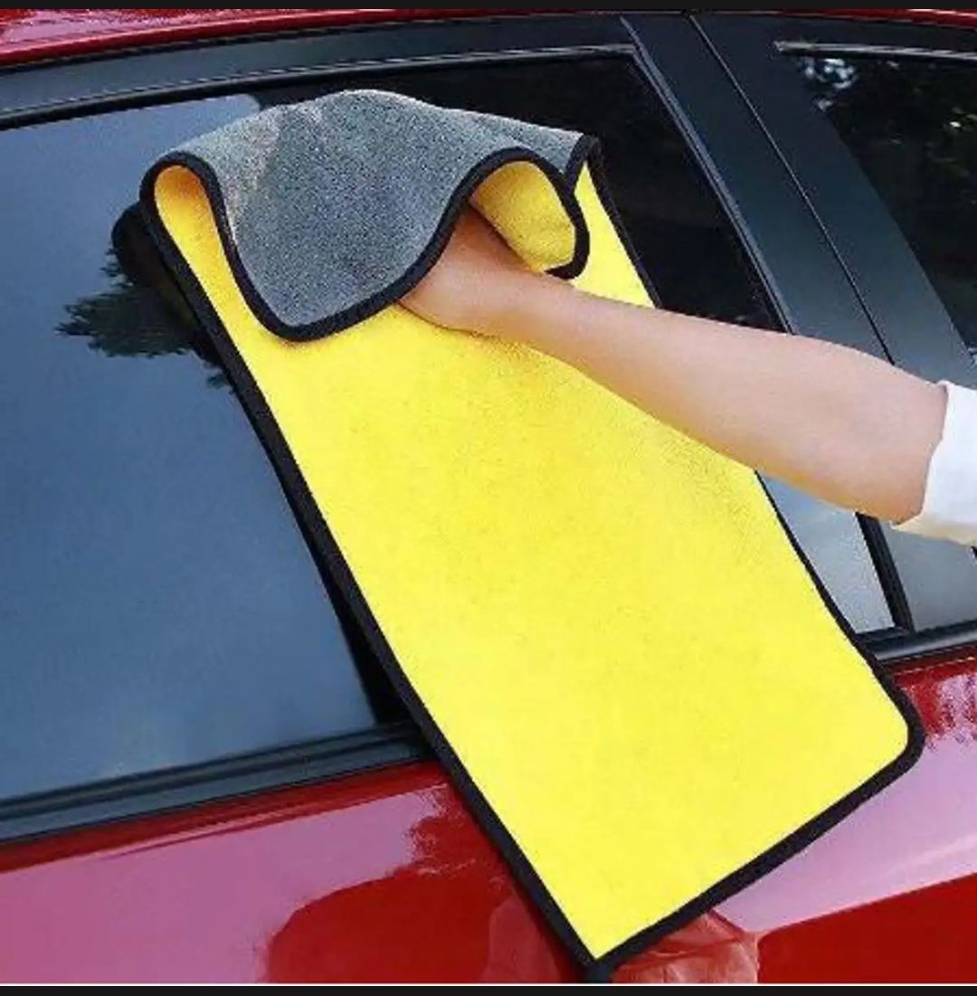 60X30 cm Car Double Layer Microfiber Car Towel | Daraz.com.bd