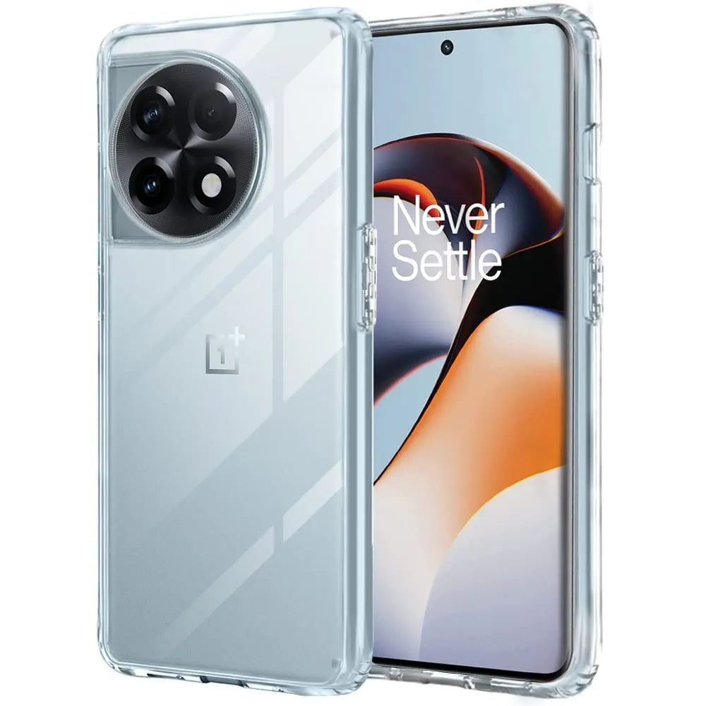 OnePlus 11R Flexible Clear Transparent Soft TPU Back Case Cover
