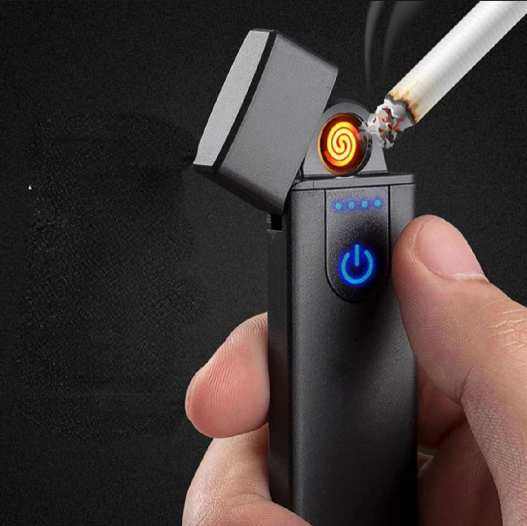 USB Rechargeable Lighter With Fingerprint Electric Coil Lighter