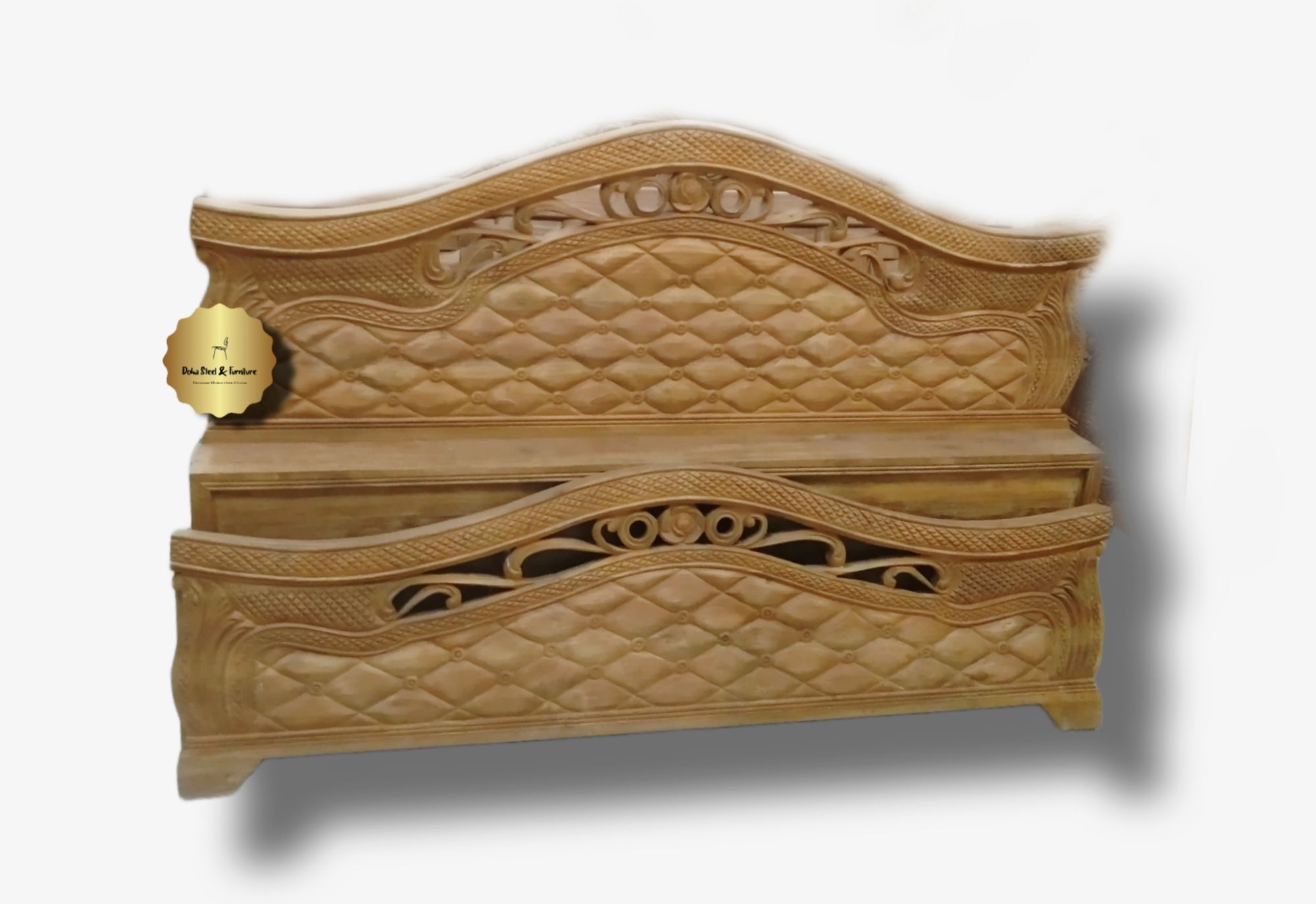 Teak Wooden Semi Box Bed 6'-7' | Daraz.com.bd