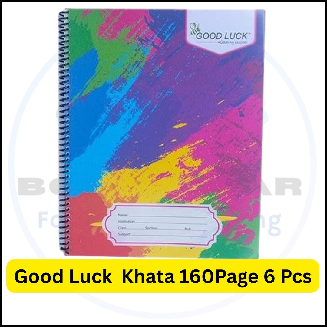 Good Luck Spiral Notebook 160 Pages - 6 pcs | Premium Quality Khata for ...