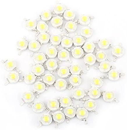 25pcs 8mm Bead Diameter WHITE Color 3 Watt DC 3.7V Ultra Bright White 3W COB LED SMD Chip 3.7V ...