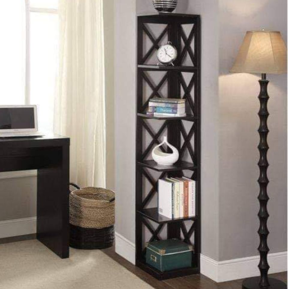 wall Corner 5- Tier Bookshelf | Daraz.com.bd