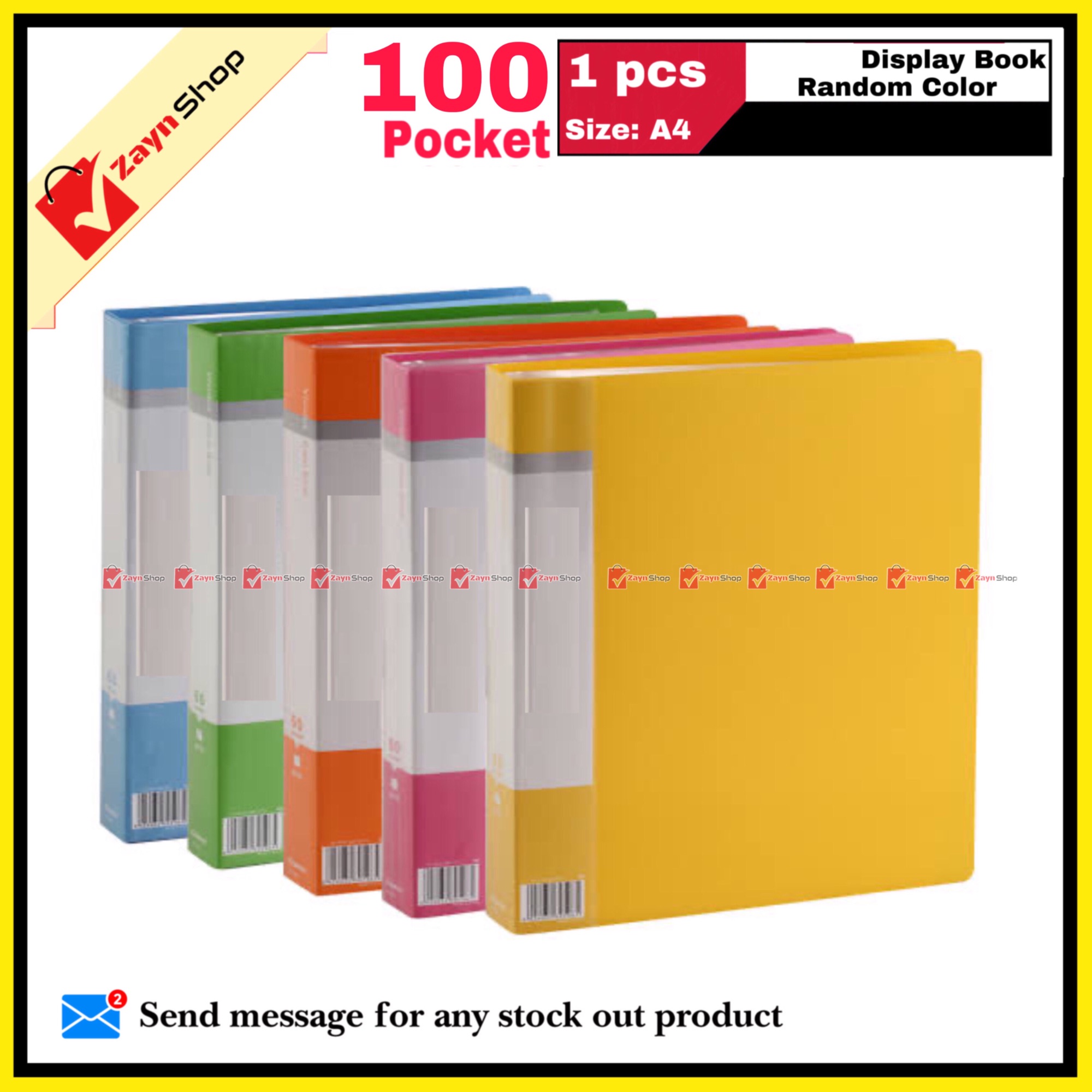 Display Book Plastic File Folder Display Presentation Book Thin 100 ...