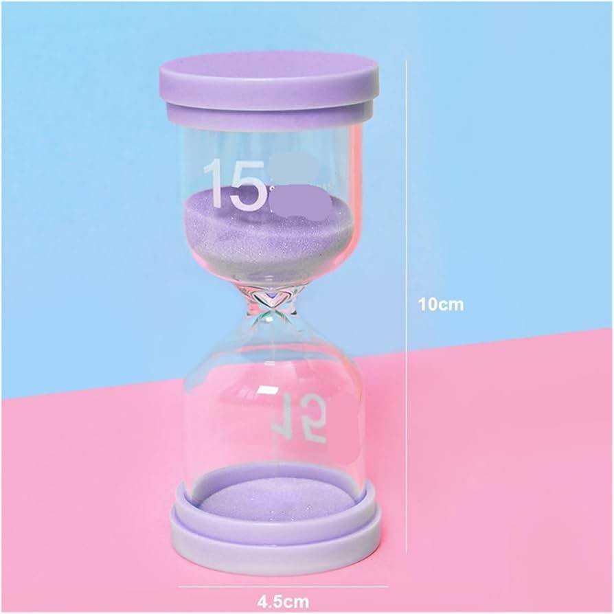 Hourglass Timer, Hourglass, 15 Minute Timer for Children, Glass Timer ...