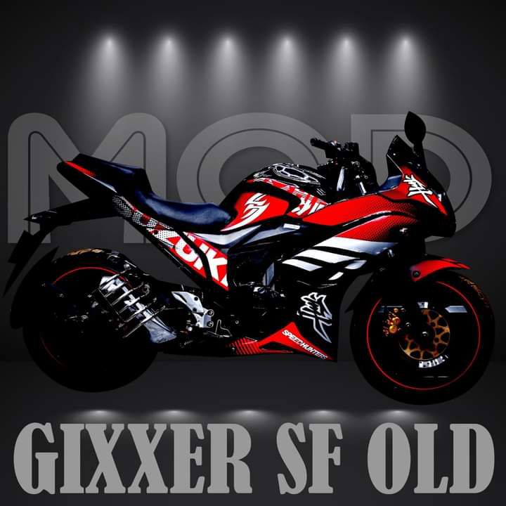 Suzuki Gixxer sf red old Hayabusa model decals sticker set | Daraz.com.bd