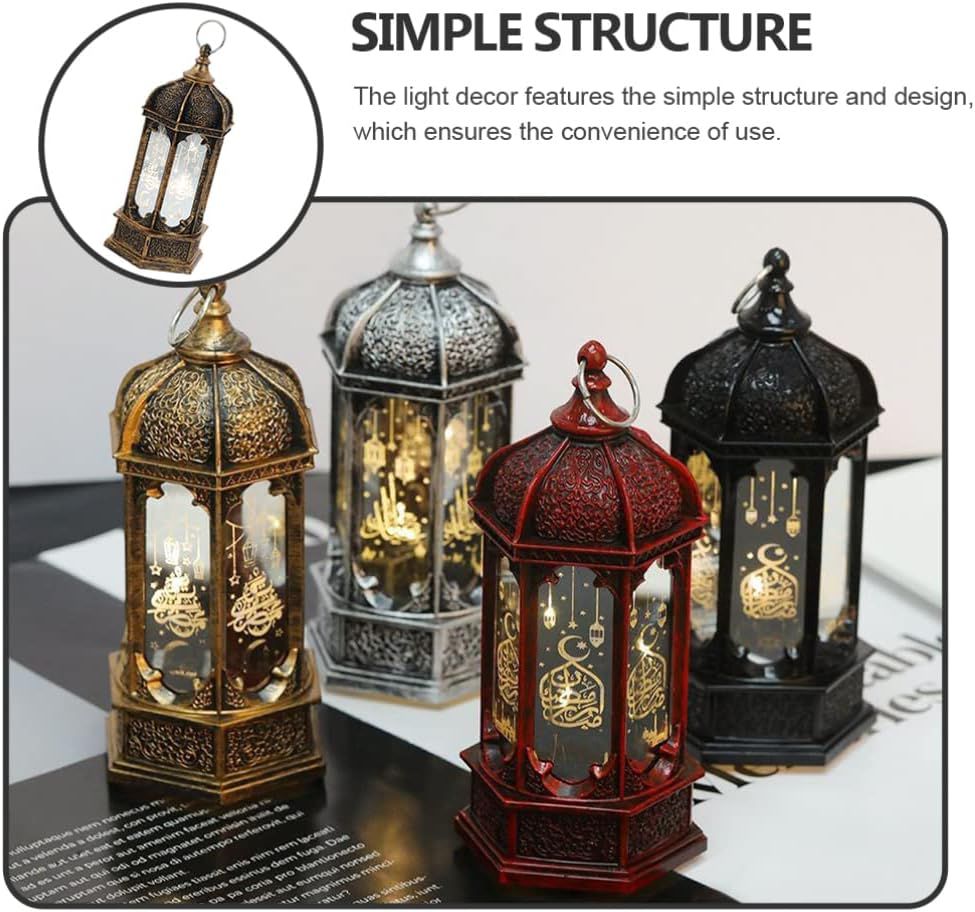 Retro LED Lamp Ramadan Electronic Light Ramadan Ornament Night Light ...