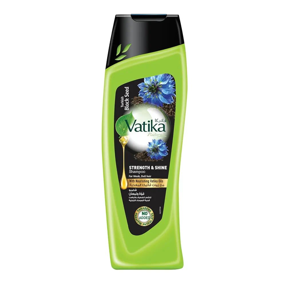 Vatika Naturals Turkish Black Seed Strength & Shine Shampoo - for Weak ...
