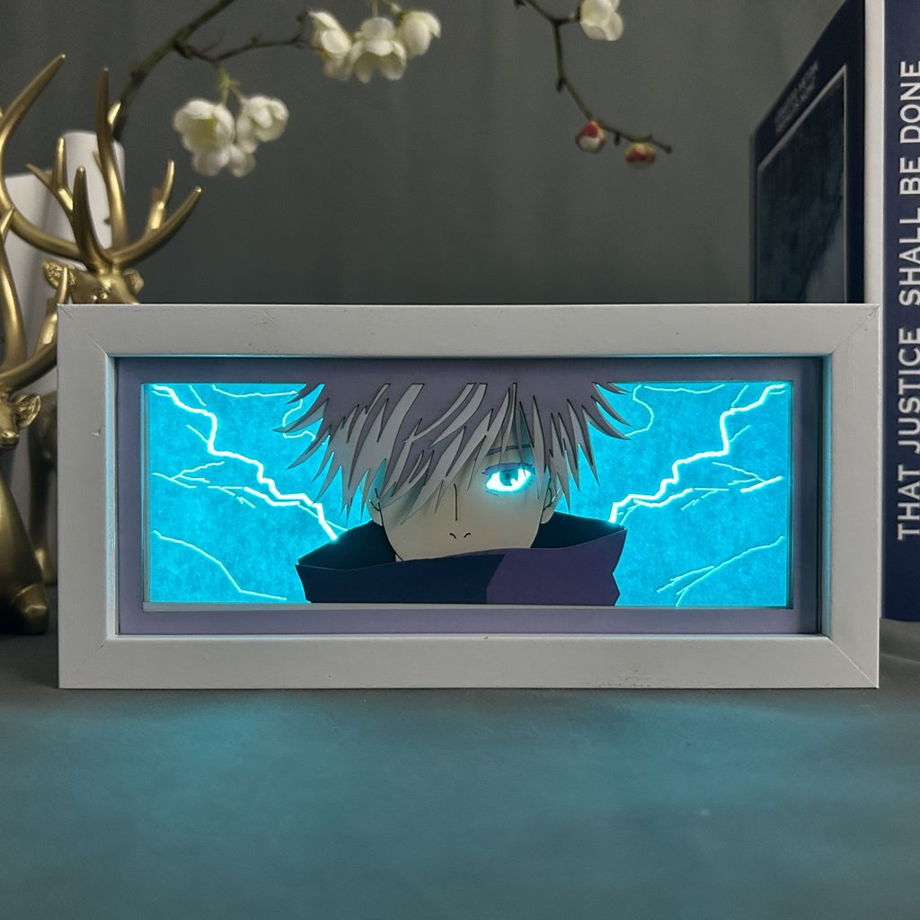Anime Light Box Jujutsu Kaisen Satoru Gojo Eye Face Lamp for Room Decor ...